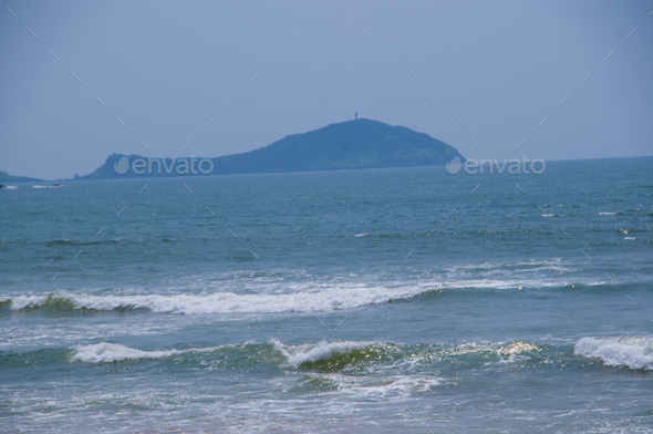 Sinquerim beach near Aguada Fort, Goa, India Stock Photo by crshelare