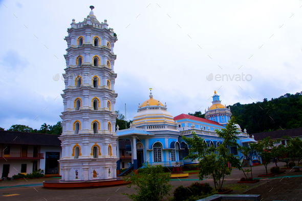 Mangeshi temple, Goa, India. Stock Photo by crshelare | PhotoDune