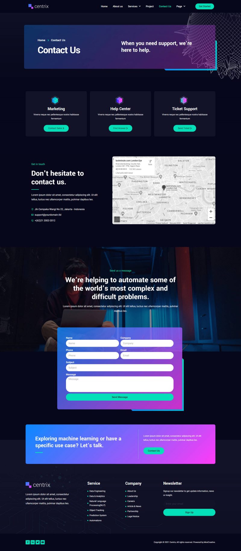 Centrix - Artificial Intelligence & Technology Services Elementor ...
