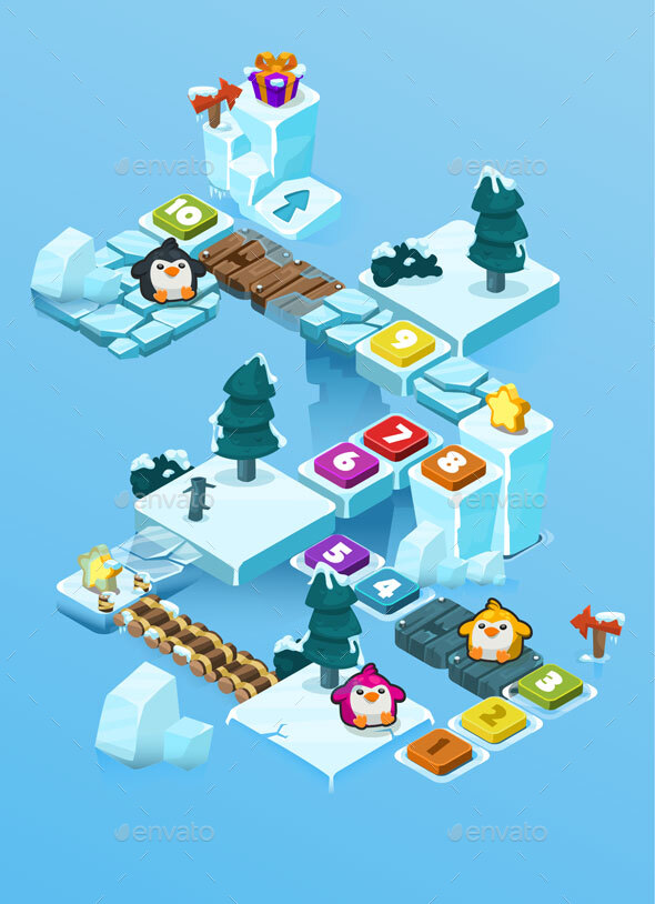 Isometric Assets - Arctic, Game Assets | GraphicRiver