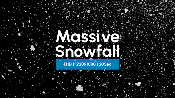 Massive Snowfall at Night on Black Background, Stock Footage | VideoHive