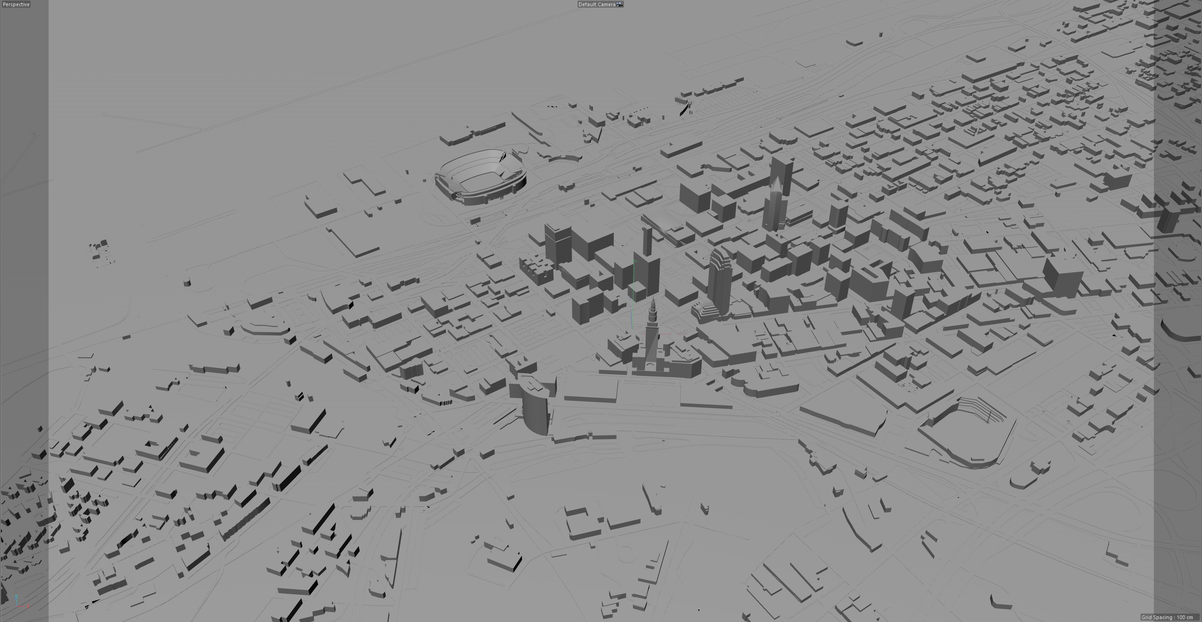 Cleveland ohio city USA 3d model 40Km by TurboCG | 3DOcean