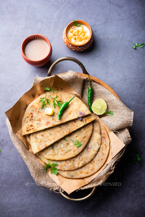 Paneer Paratha Stock Photo by stockimagefactory | PhotoDune