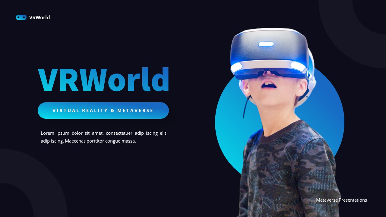 VRWorld - Virtual Reality & Metaverse Powerpoint Template, Presentation ...
