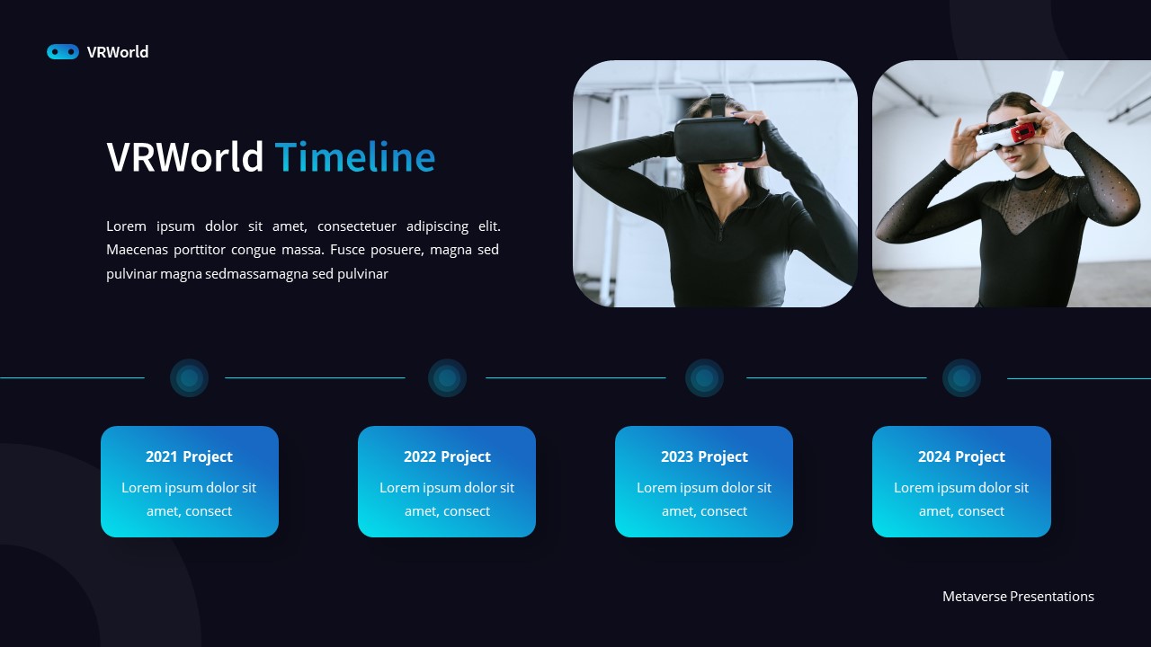 VRWorld - Virtual Reality & Metaverse Powerpoint Template, Presentation ...