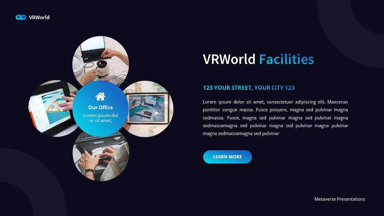 VRWorld - Virtual Reality & Metaverse Powerpoint Template, Presentation ...