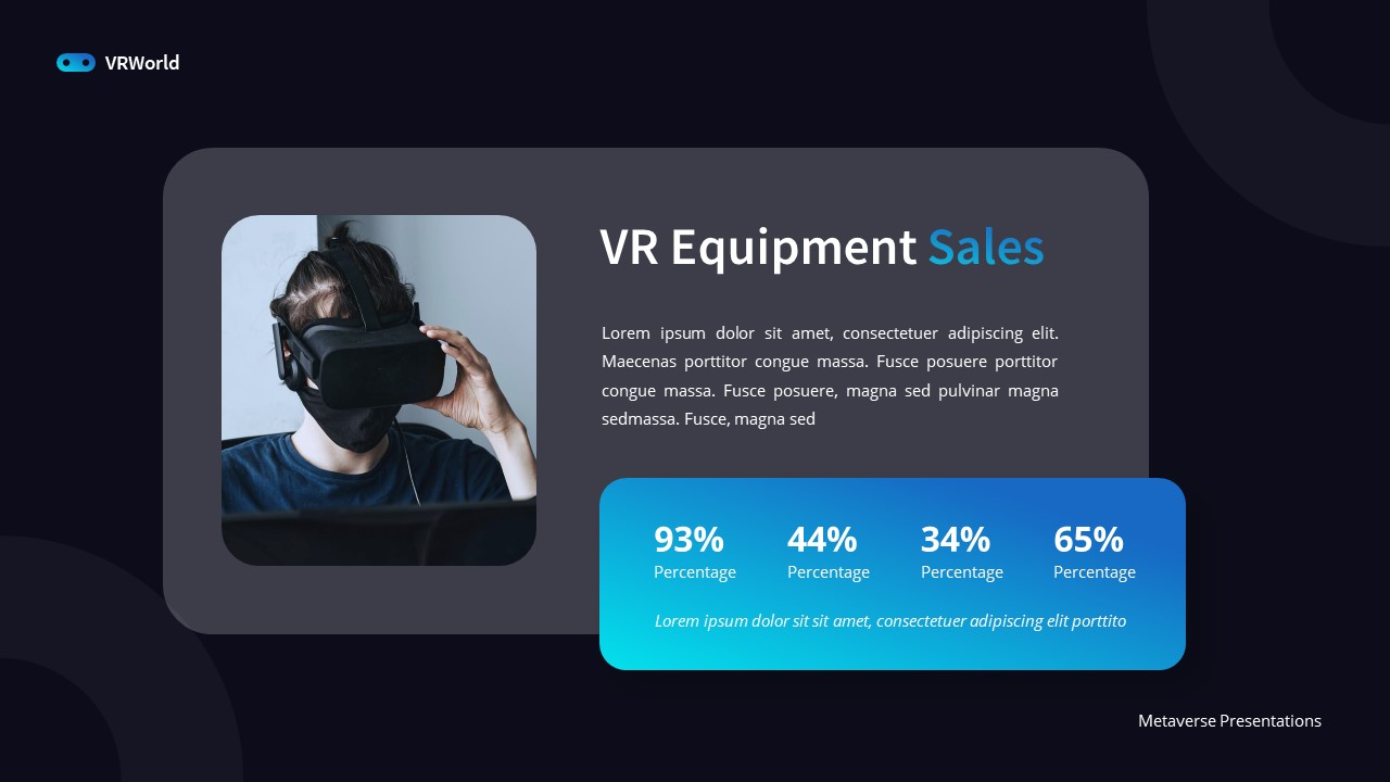 VRWorld - Virtual Reality & Metaverse Powerpoint Template, Presentation ...