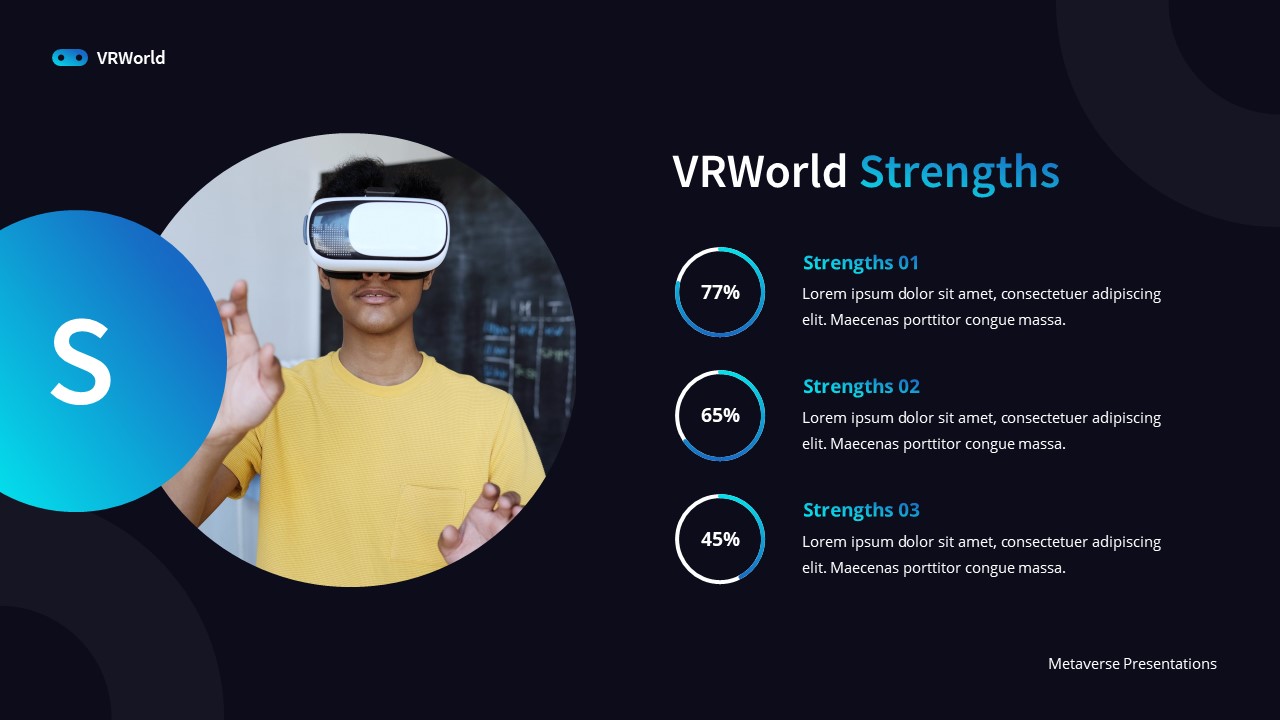 VRWorld - Virtual Reality & Metaverse Powerpoint Template, Presentation ...