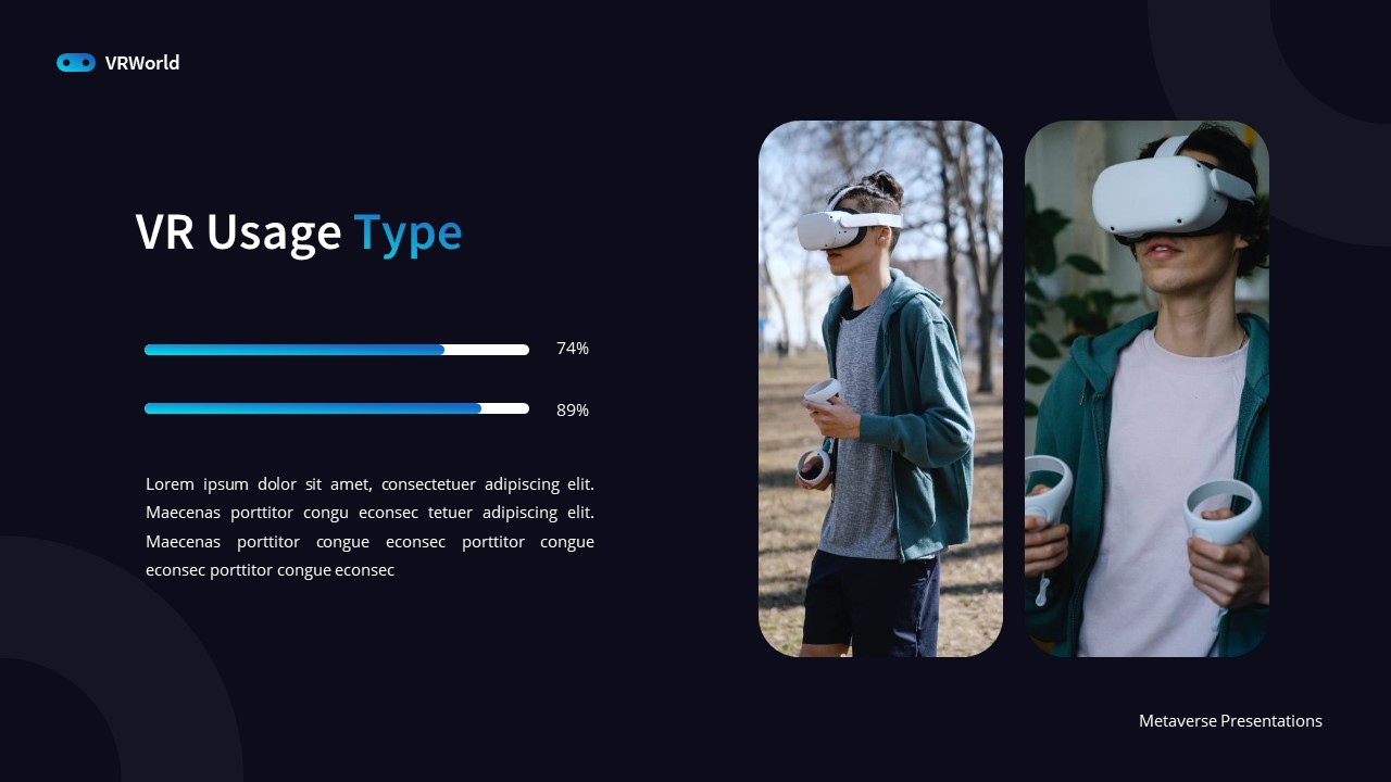 VRWorld - Virtual Reality & Metaverse Powerpoint Template, Presentation ...
