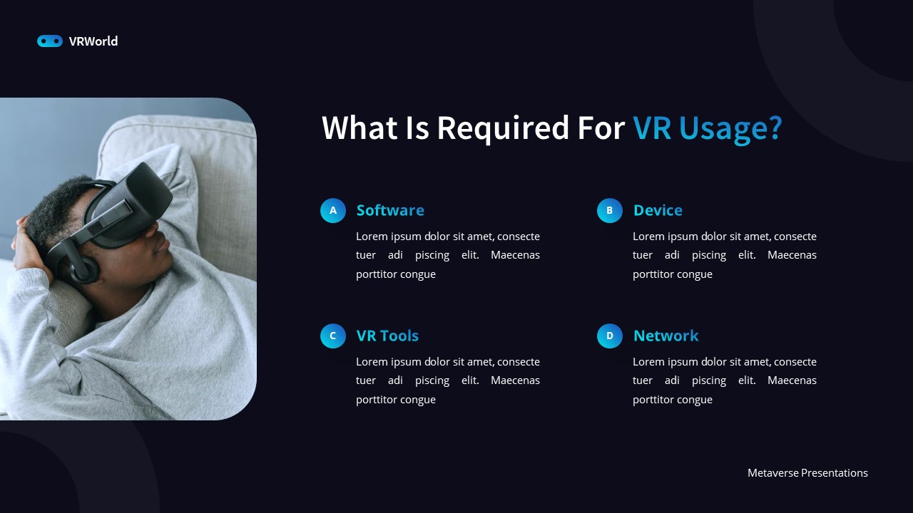 VRWorld - Virtual Reality & Metaverse Powerpoint Template, Presentation ...