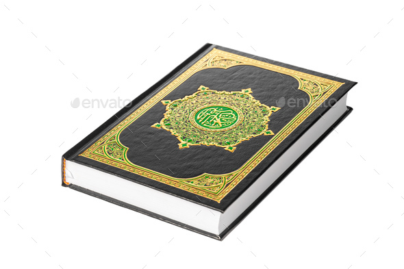 The Holy Quran over white background Stock Photo by FabrikaPhoto ...