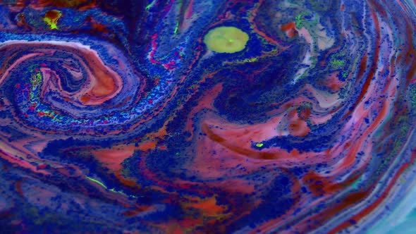 Magical Colorful Dreamy Colors Swirling And Spreads 11, Stock Footage