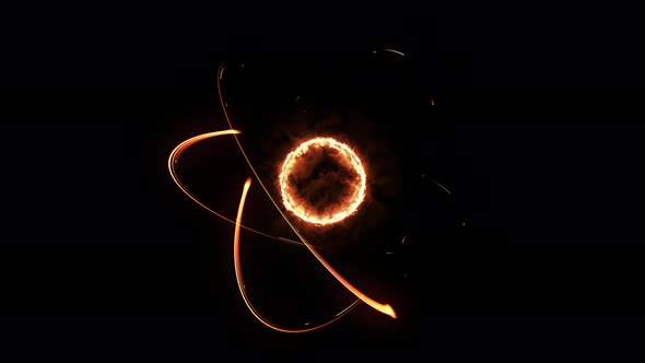 Fire Atom || 4K, Motion Graphics | VideoHive