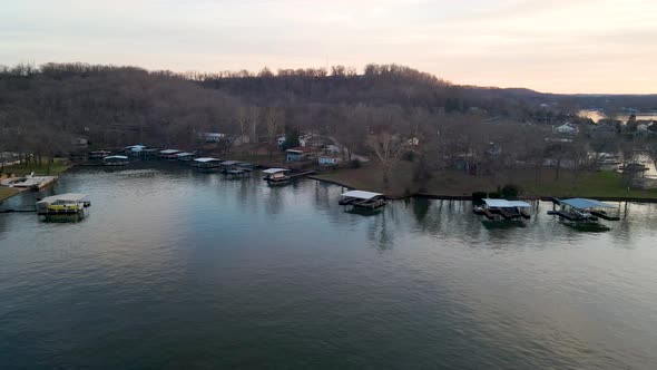 Lakeside Boat Marinas in Missouri Mountains by Ozark Reservoir Lake ...