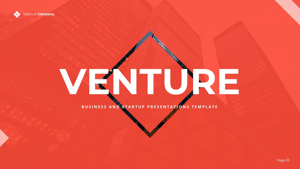 Venture - Business & Startup Powerpoint Template, Presentation Templates