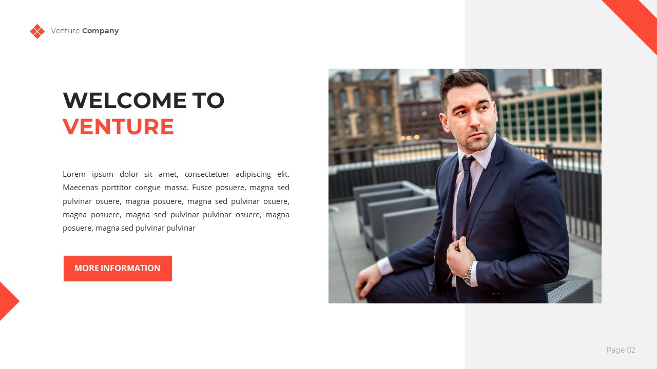 Venture - Business & Startup Powerpoint Template, Presentation Templates