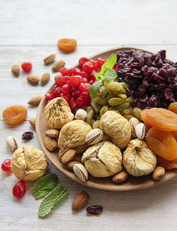 different types of dried fruits Stock Photo by Olena_Rudo | PhotoDune