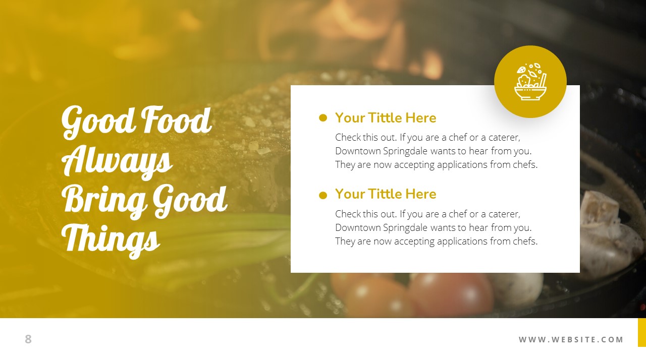 Ala Carte Culinary Presentation Template, Presentation Templates ...