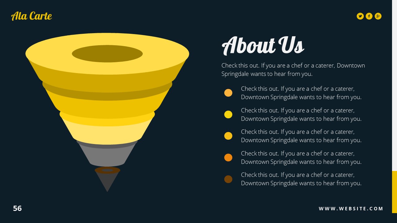 Ala Carte Culinary Presentation Template, Presentation Templates ...