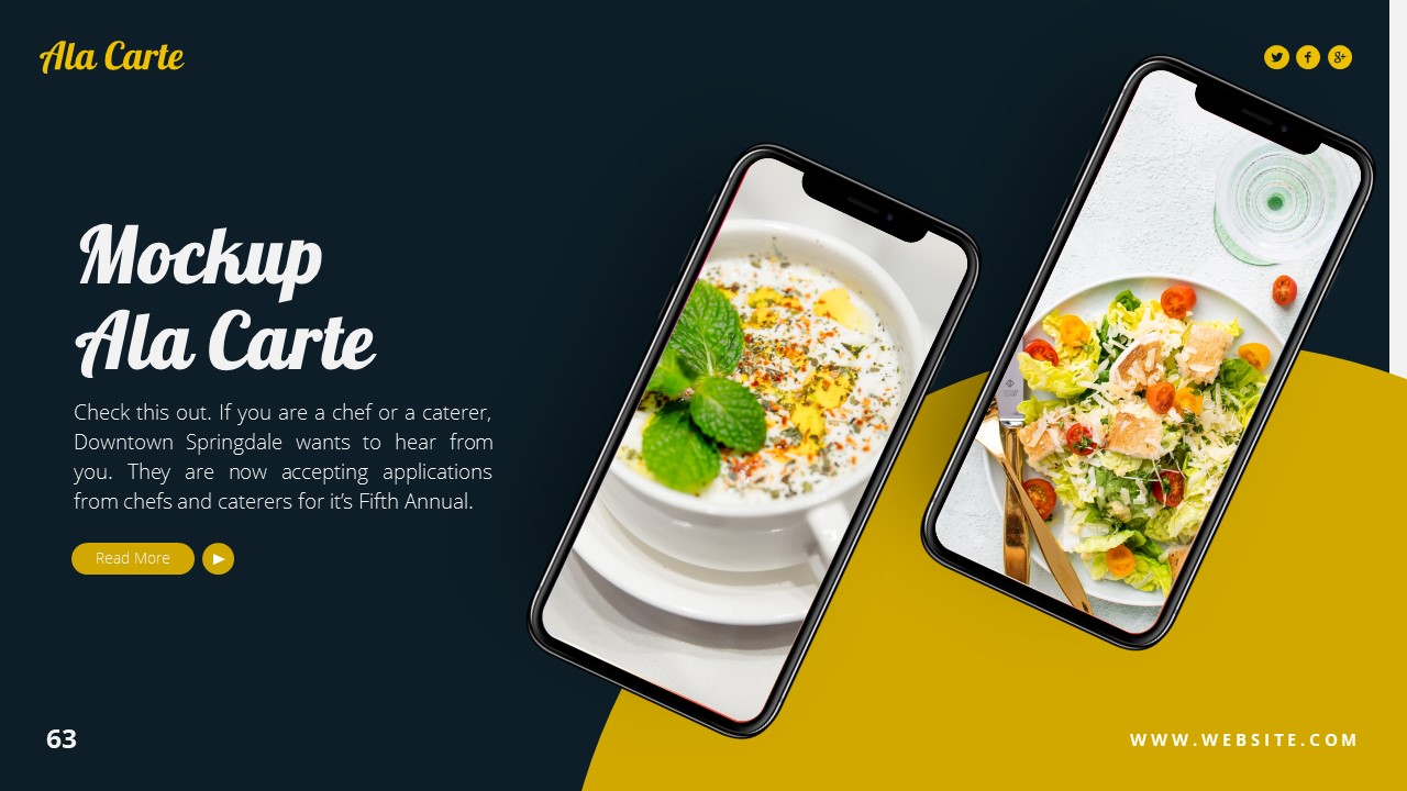 Ala Carte Culinary Presentation Template, Presentation Templates ...