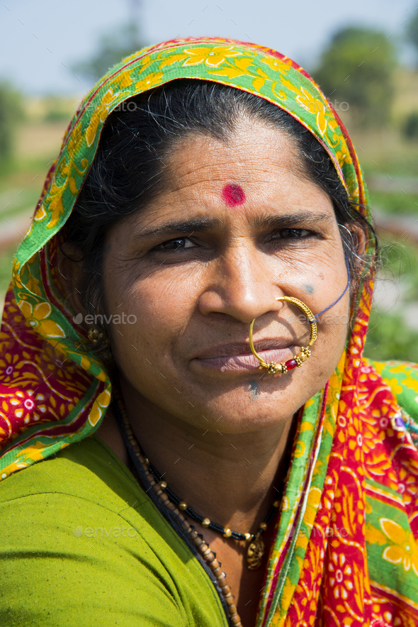 Portrait of rural women in traditional clothes. Stock Photo by crshelare