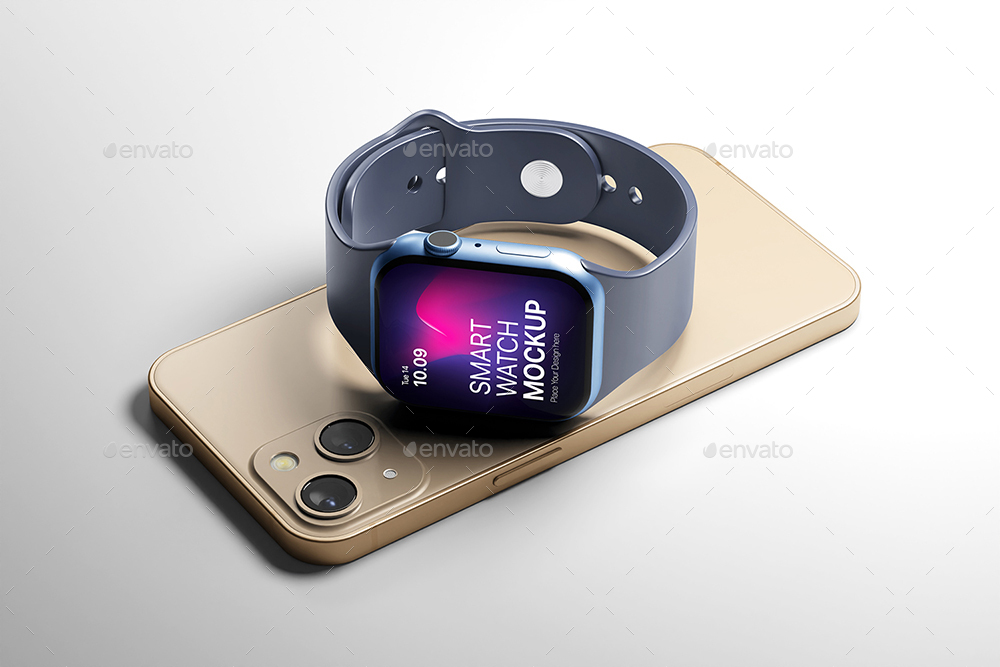 Smart Watch Mockup, Graphics | GraphicRiver
