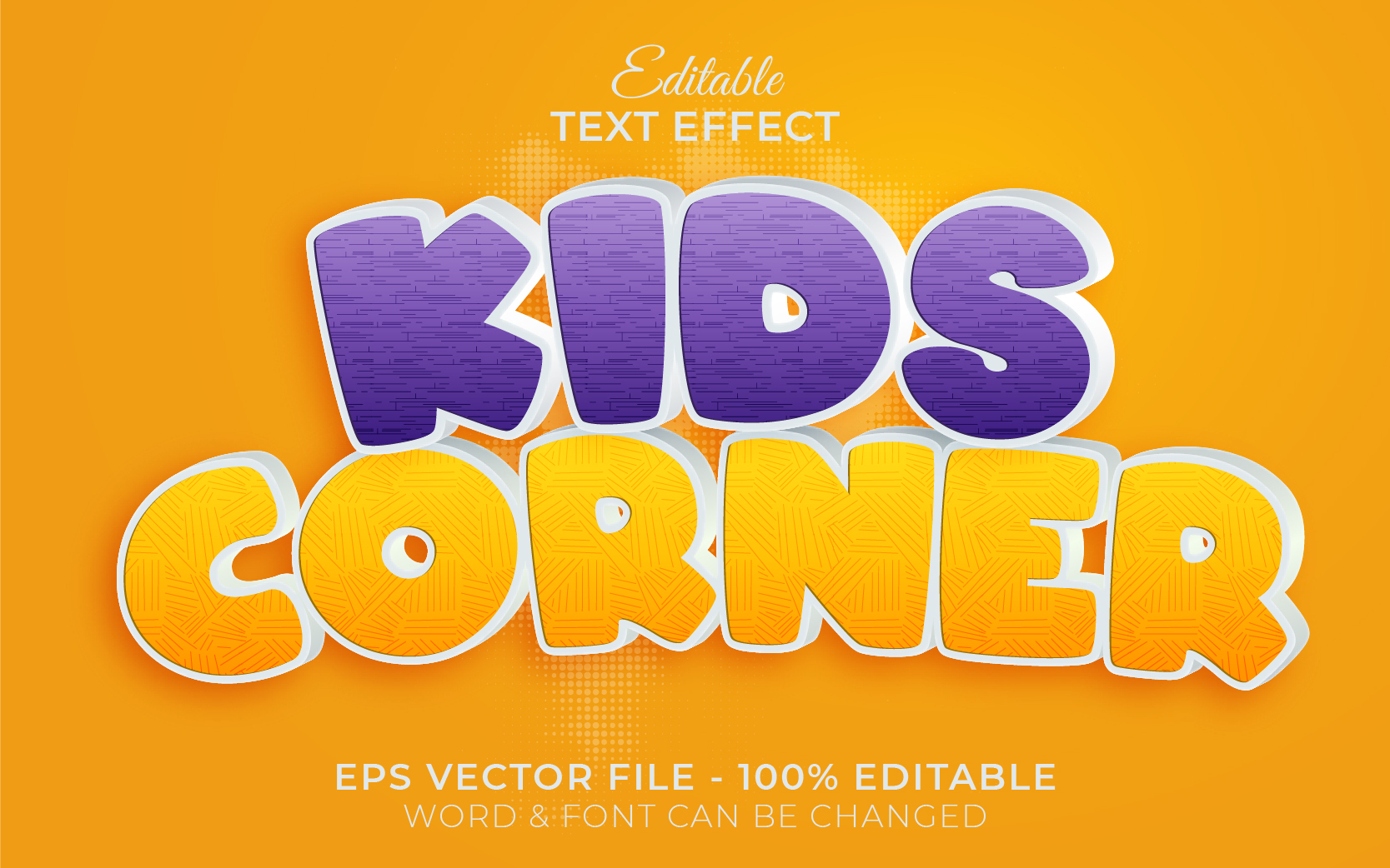 Text Effect Kids Style Theme for Illustrator, Add-ons | GraphicRiver