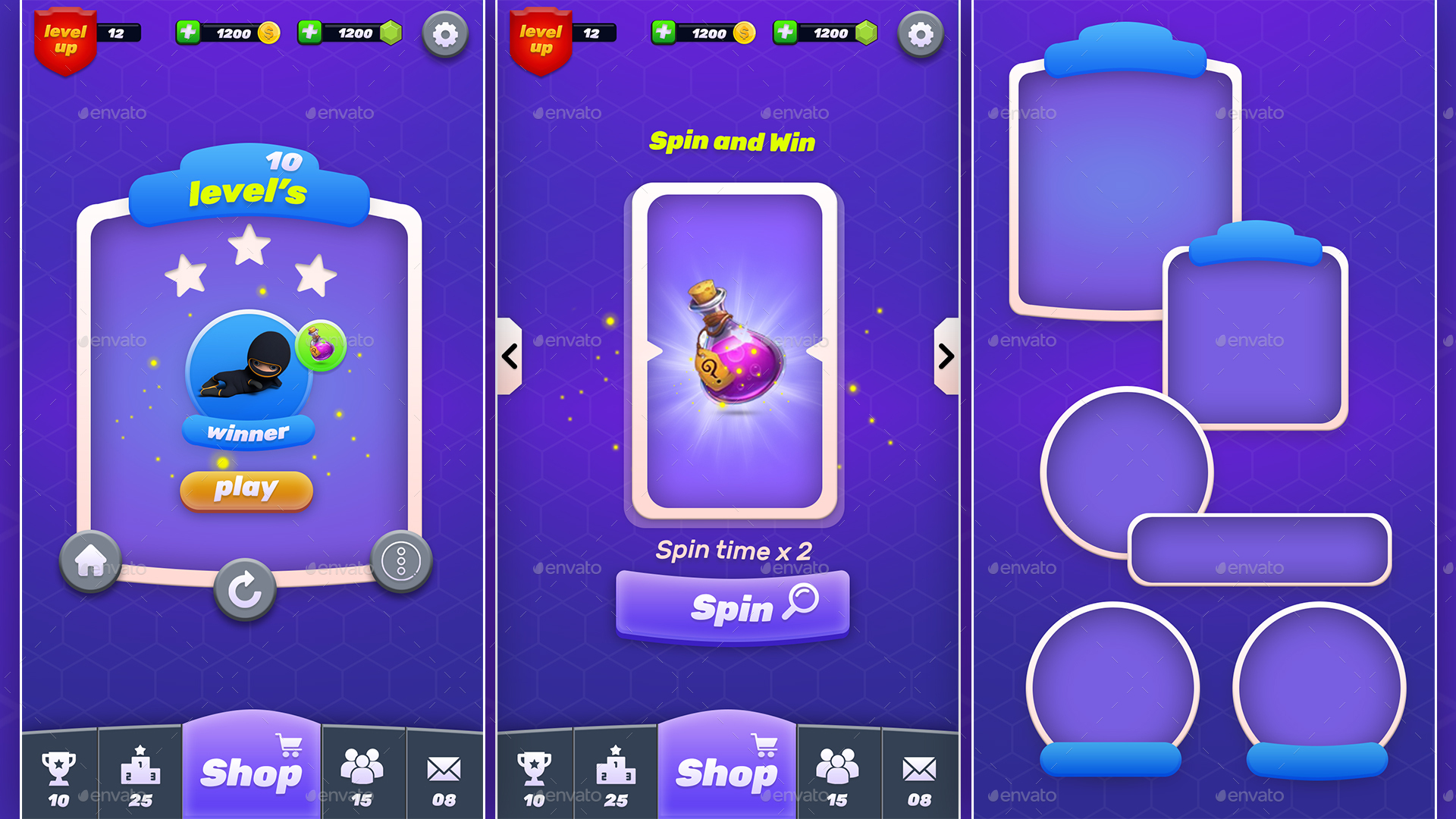 2 D Fantasy Gui Pack, Game Assets | GraphicRiver