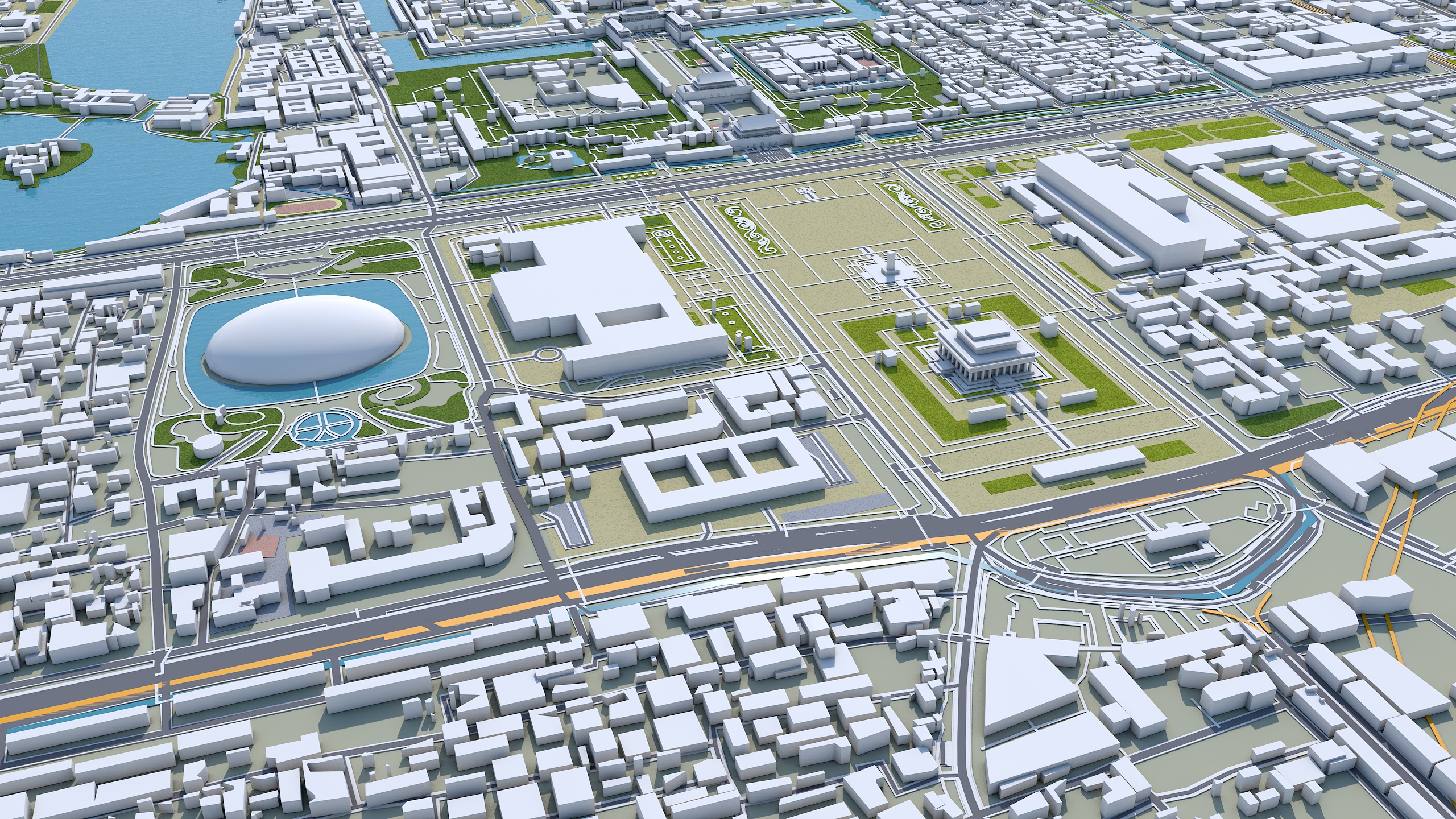 Beijing city China 3d model 120km by TurboCG | 3DOcean