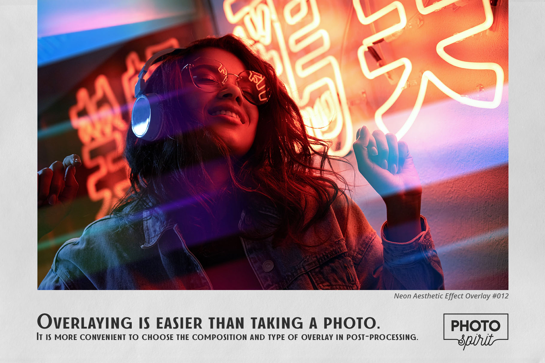 Neon Aesthetic Effect Overlays, Add-ons | GraphicRiver