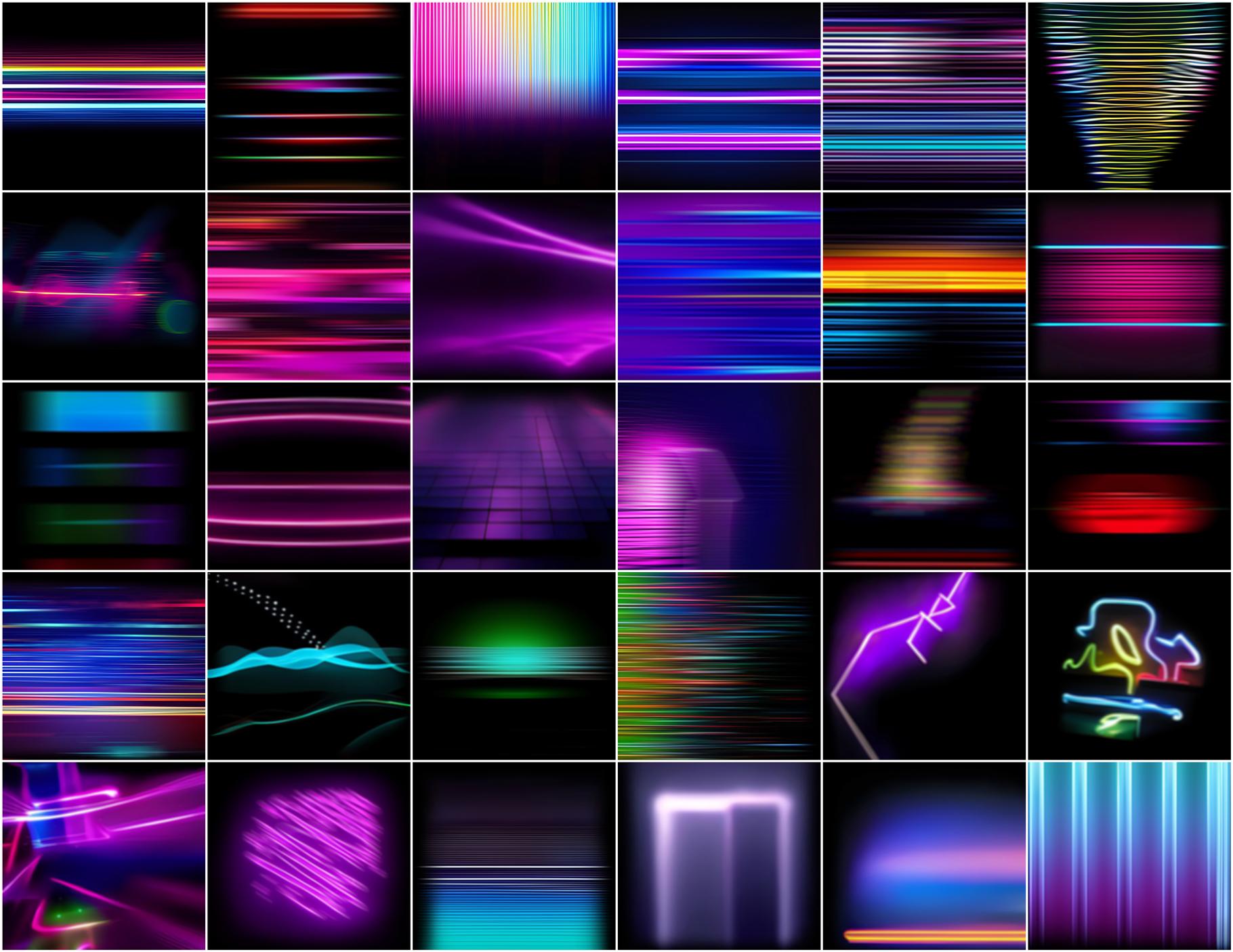 Neon Aesthetic Effect Overlays, Add-ons | GraphicRiver