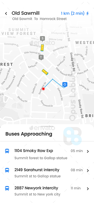 2App UI Kit| City Bus Tracking App UI Kit| Bus Ticket Booking UI Kit ...