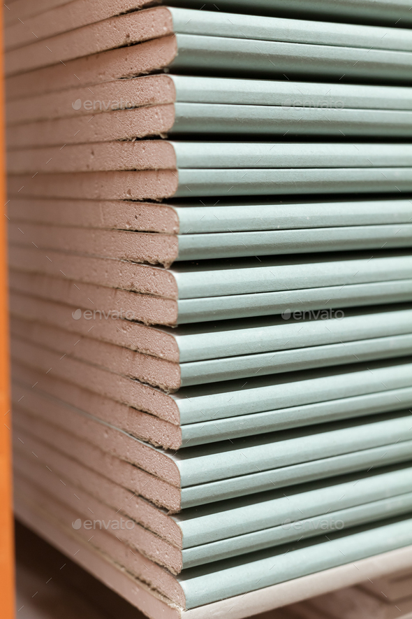 Green gypsum plasterboard drywall with moisture water resistant ...