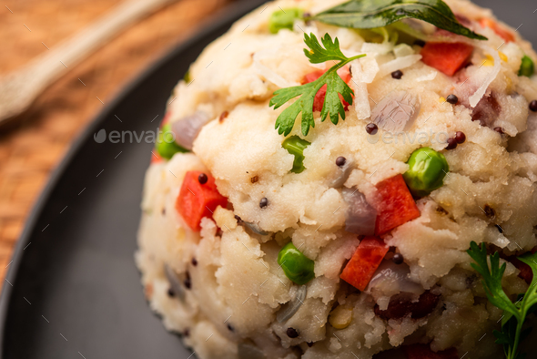 Upma, uppumavu or uppittu Stock Photo by stockimagefactory | PhotoDune