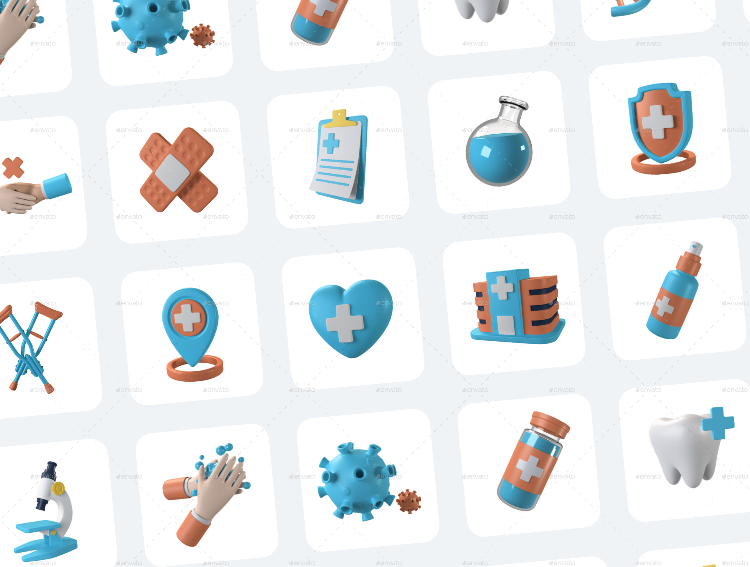 Medical 3D Icons, Icons | GraphicRiver