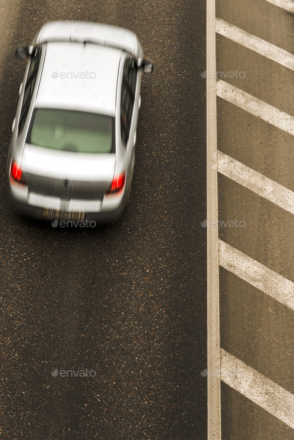 Road with motion car, top view Stock Photo by SkloStudio | PhotoDune