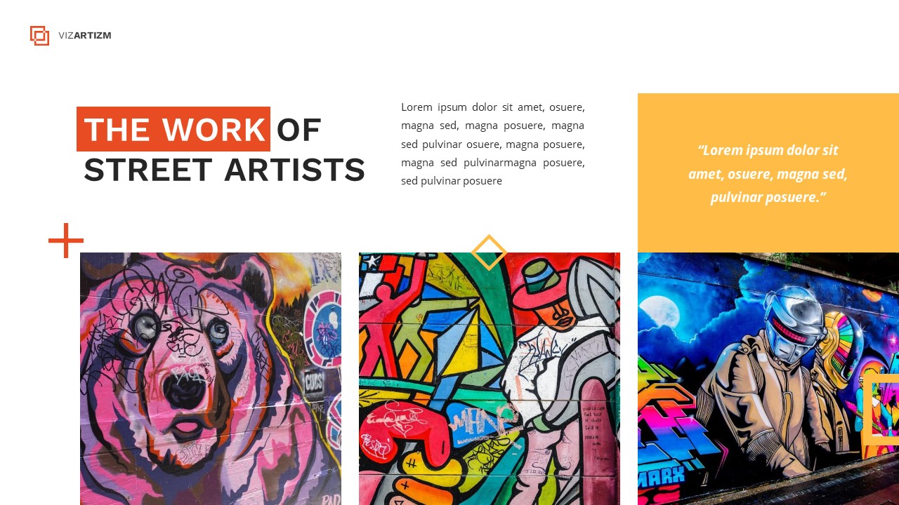 Vizartizm - Pop Art & Graffiti Powerpoint Template, Presentation Templates