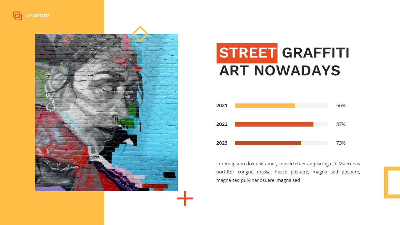 Vizartizm - Pop Art & Graffiti Google Slides Template, Presentation ...