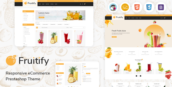 Fruitify - Juice PrestaShop Theme by MahardhiThemes | ThemeForest