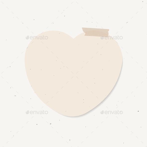 Goodnotes stickers, heart shaped sticky notes element Stock Photo by ...