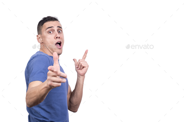 Man gesturing with his hands with a cocky expression Stock Photo by ...