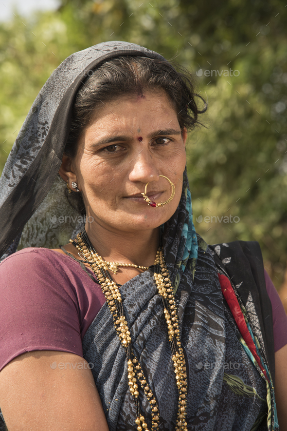 Portrait of rural women in traditional clothes. Stock Photo by crshelare