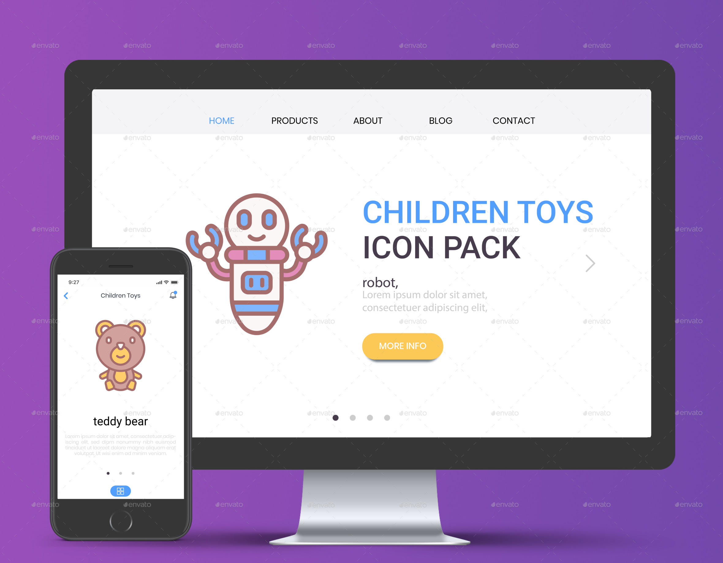 Children Toys Icon Pack, Icons | GraphicRiver