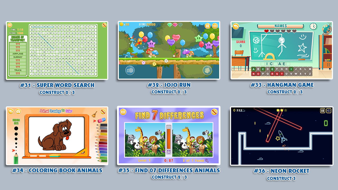 Amazing Bundle – 70 HTML5 Games 50% OFF - (Construct 2/3) by jmneto