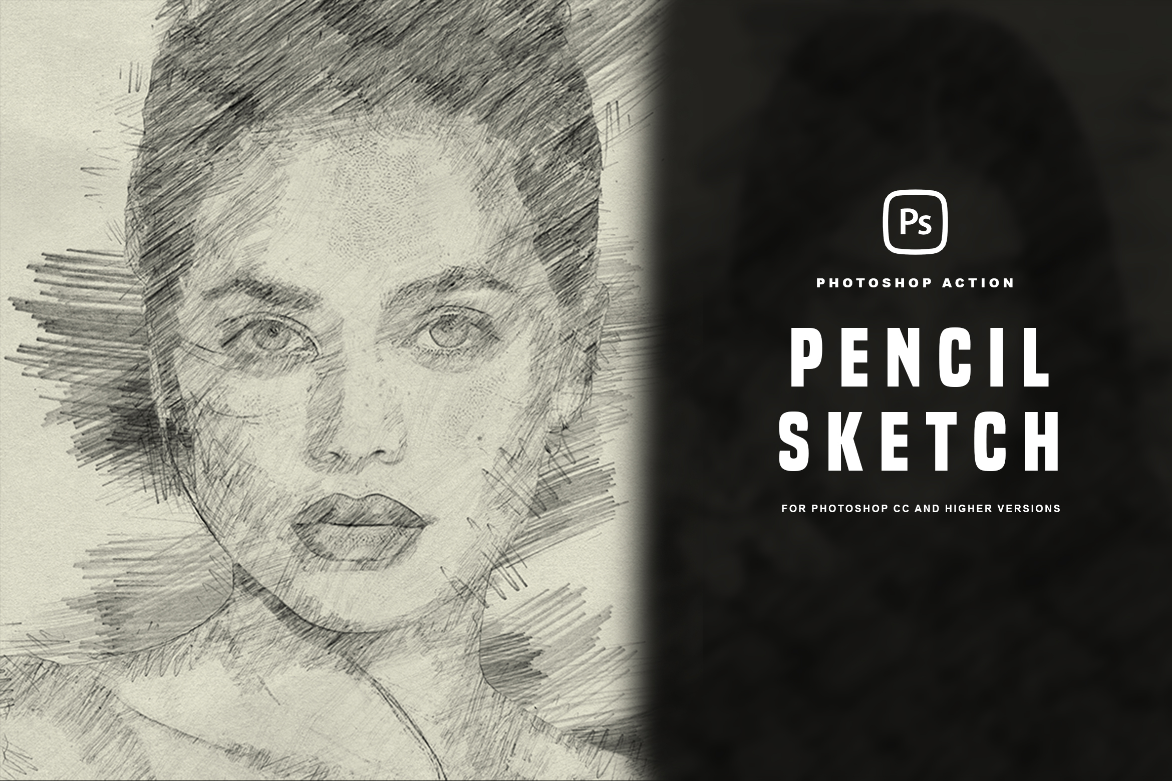 Pencil Sketch Photoshop Action, Add-ons | GraphicRiver