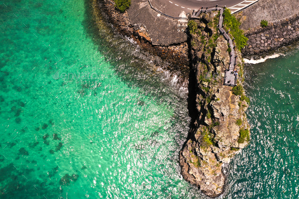 Maconde view point.Monument to captain Matthew Flinders in Mauritius ...