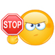 Stop Sign Emoticon, Vectors | GraphicRiver