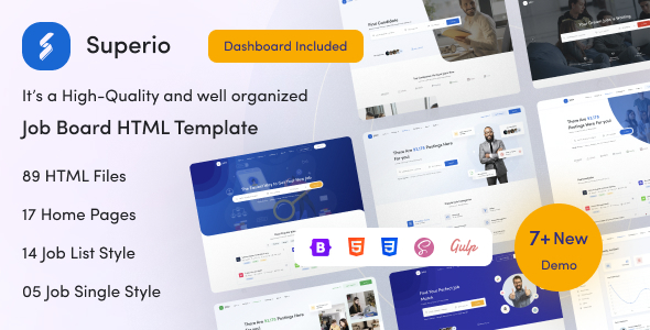 Superio - Job Board HTML Template by CreativeLayers | ThemeForest