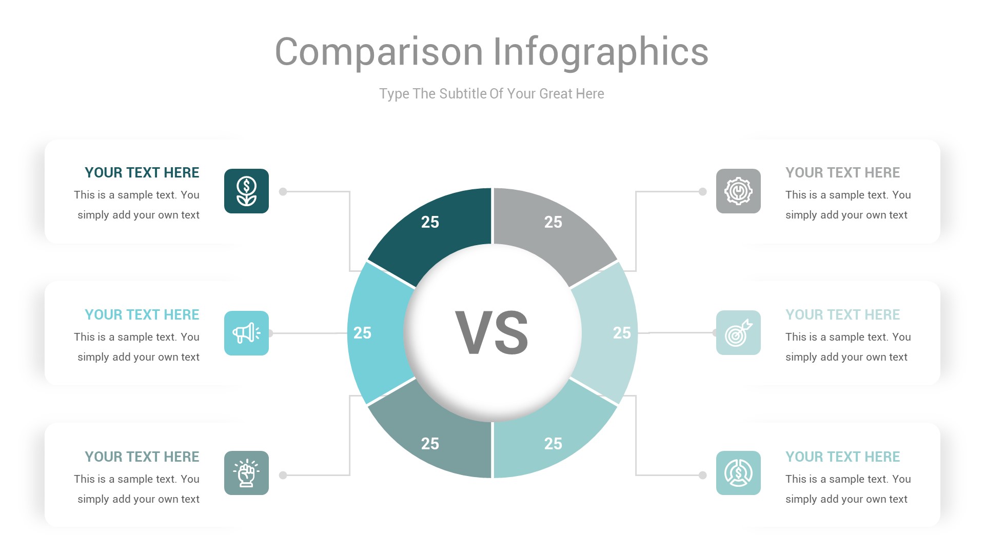 Comparison Chart Powerpoint Infographics Template, Presentation Templates