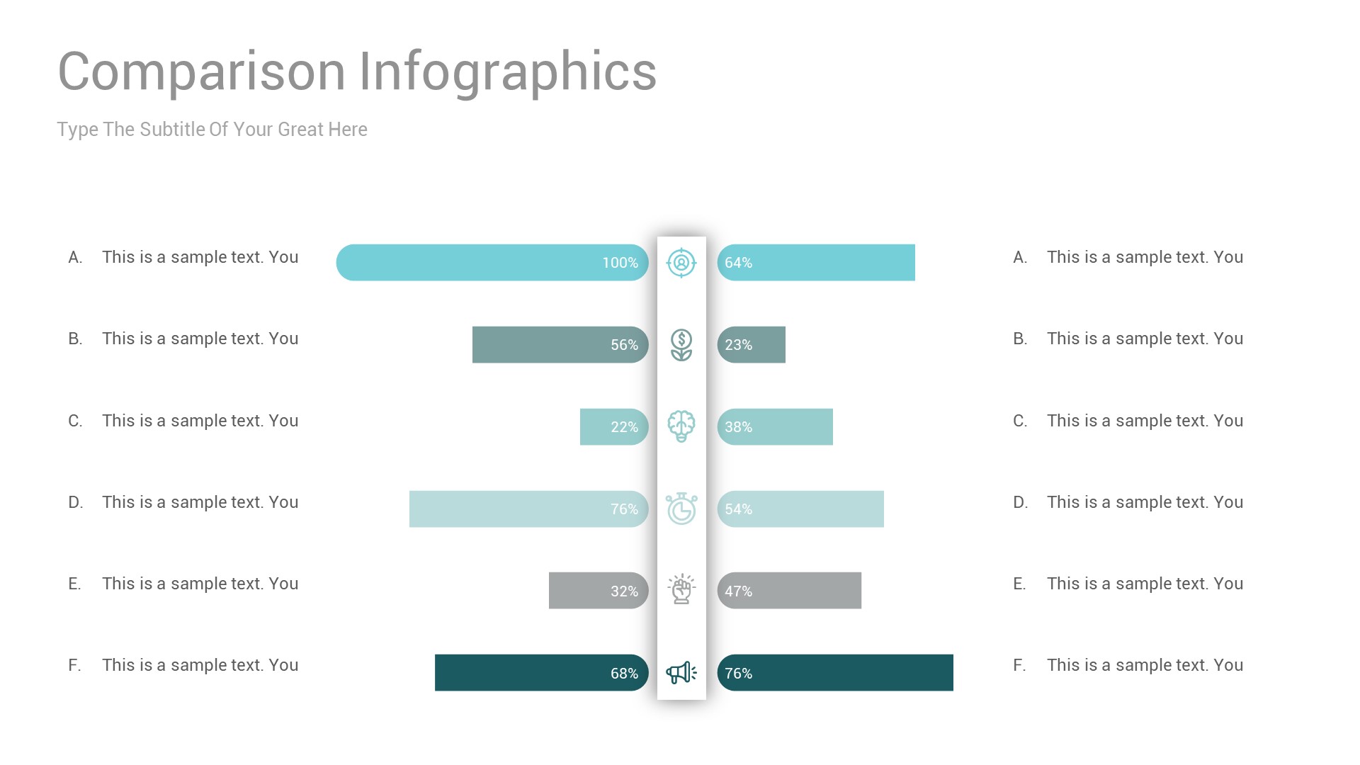 Comparison Chart Powerpoint Infographics Template, Presentation Templates